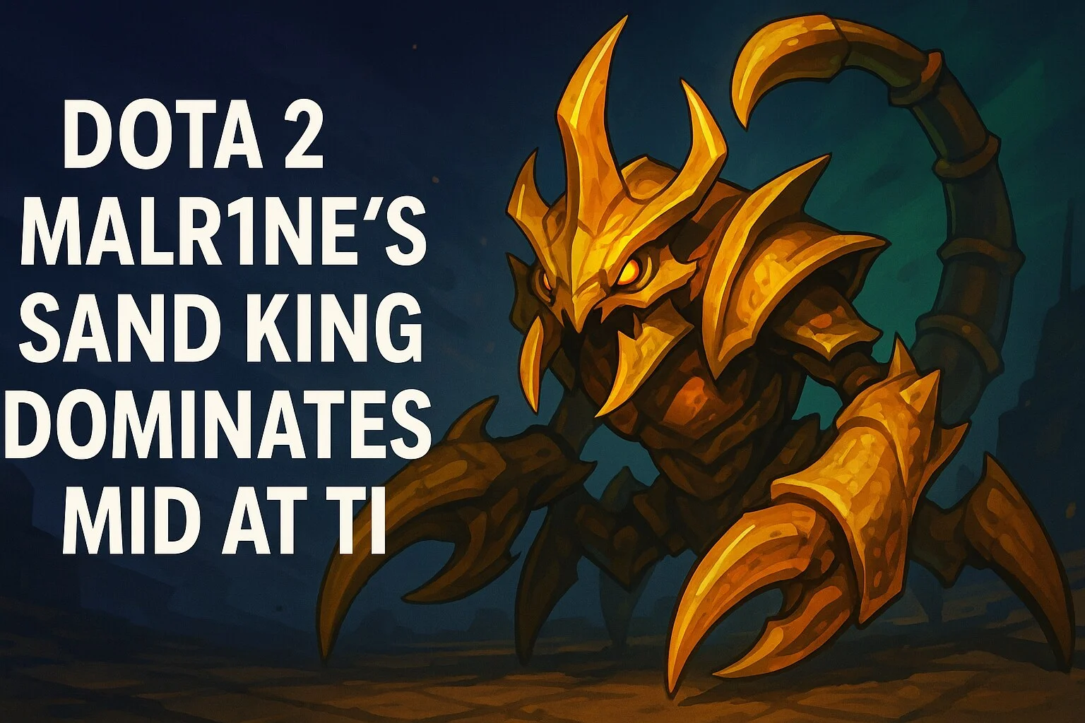 Dota 2 Malr1ne Sand King dominate mid at TI ⇒ Dota2Gamers