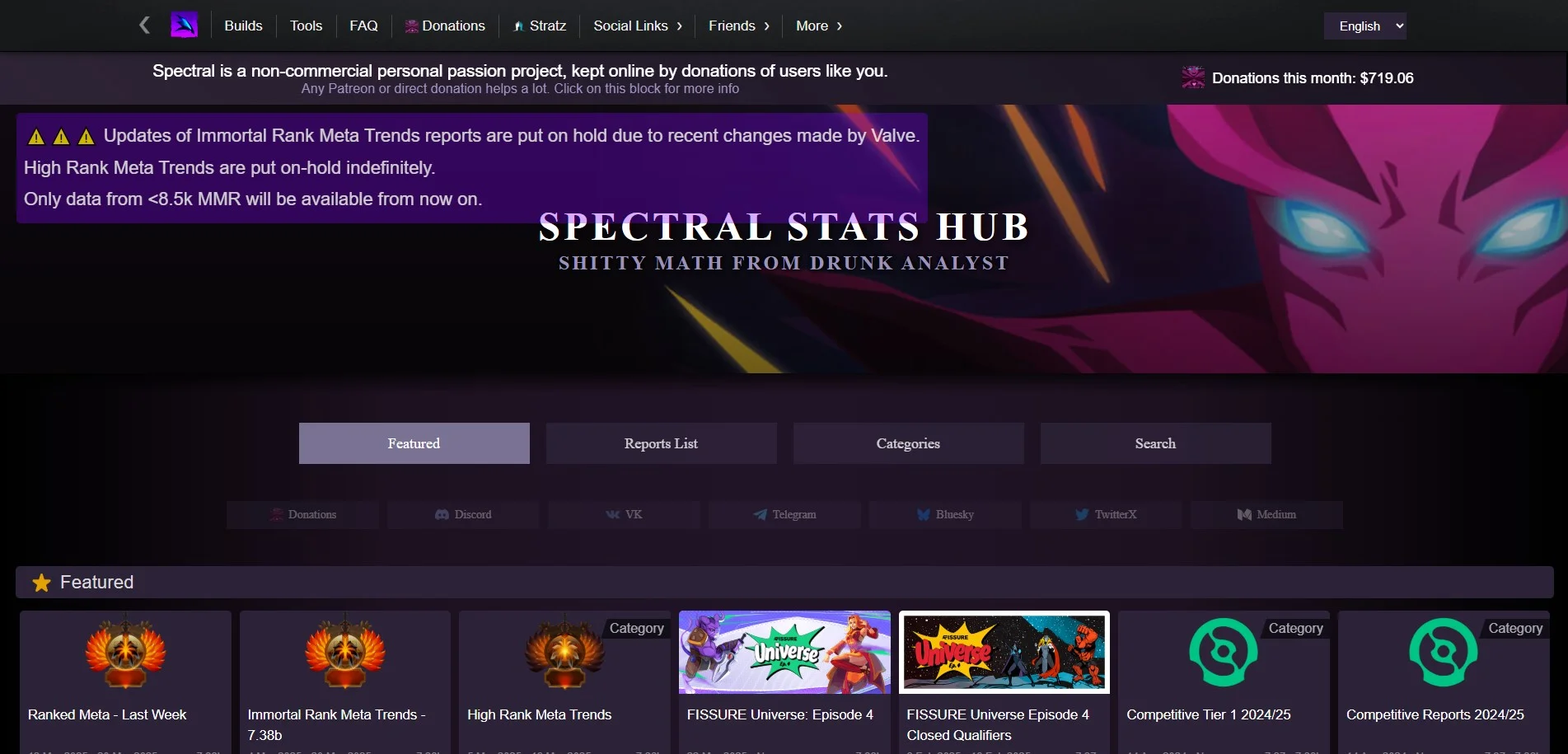 Spectral Stats ⇒ Boost Your Dota 2 Gameplay with Pro Insights