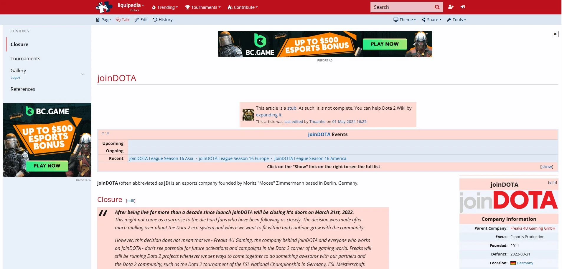 joinDOTA ⇒ Rise, Legacy & Closure of a Dota 2 Giant