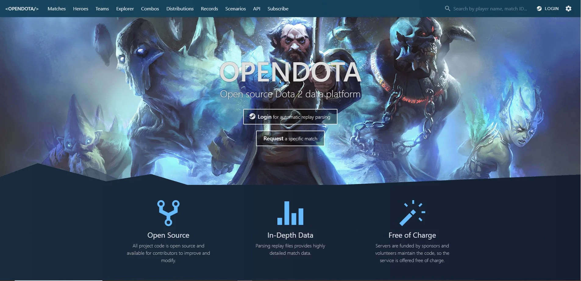 OpenDota ⇒ Master Dota 2 Stats & Improve Your Gameplay